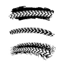 Tire tracks elements-02 Royalty Free Vector Image