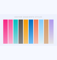 Set of fresh linear web gradients Royalty Free Vector Image