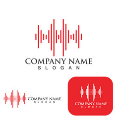 Waveform shape soundwave audio wave graph set Vector Image