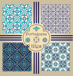 Set of decorative tile borders Royalty Free Vector Image