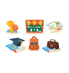 Back to school design template Royalty Free Vector Image
