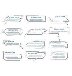 Callouts titles callout bar labels information Vector Image