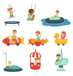 Cute Cartoon Children Royalty Free Vector Image - VectorStock