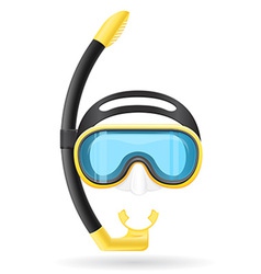 Skull in the diving mask Royalty Free Vector Image