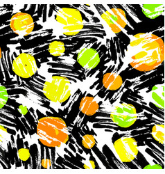 Seamless brushpen textile doodle pattern grunge Vector Image