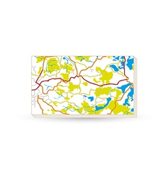 Postcode map of uk Royalty Free Vector Image - VectorStock