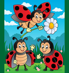 Cute ladybugs Royalty Free Vector Image - VectorStock
