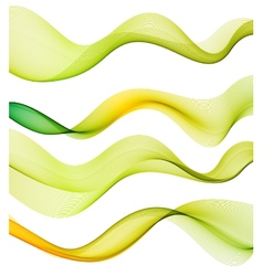 Color hand-drawing wave sunny background gradient Vector Image