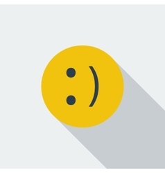 Angry smile emotion reaction symbol icon Vector Image