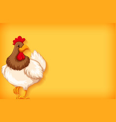 Brown spring chicken Royalty Free Vector Image
