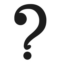Inverted question mark icon Royalty Free Vector Image