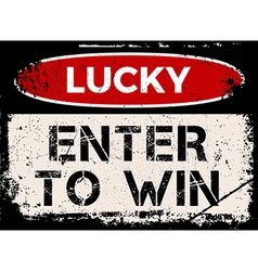 Saloon vintage rusty metal sign Royalty Free Vector Image