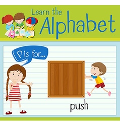 Flashcard alphabet m is for mother Royalty Free Vector Image