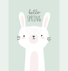 Cute baby animal cartoon hand drawn style Vector Image