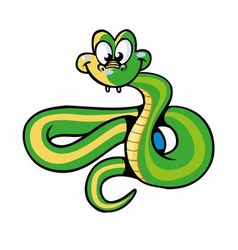 Funny snake cartoon Royalty Free Vector Image - VectorStock