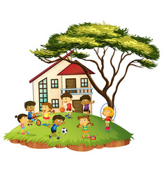 Family at home Royalty Free Vector Image - VectorStock
