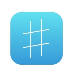 Hashtag hand drawn outline doodle icon Royalty Free Vector