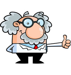 Professor stein Royalty Free Vector Image - VectorStock