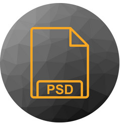 Psd icon Royalty Free Vector Image - VectorStock