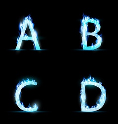 Holographic letter Royalty Free Vector Image - VectorStock