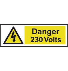 Danger 440 volts safety sign Royalty Free Vector Image