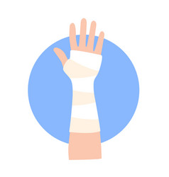 Human male arm left side Royalty Free Vector Image