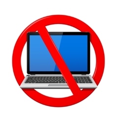 No sign isolated on transparent background Vector Image