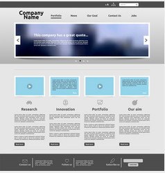 Gray website template 960 grid Royalty Free Vector Image