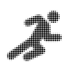 Running man with fast speed effect Royalty Free Vector Image