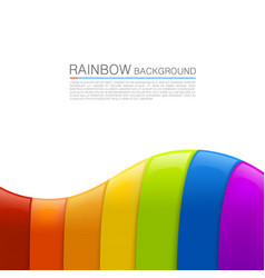 Bright rainbow swoosh lines background Royalty Free Vector