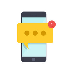 New chat message notification icon Royalty Free Vector Image
