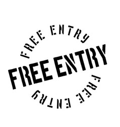 Free entry stamp Royalty Free Vector Image - VectorStock