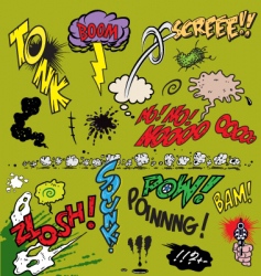 Comic book words Royalty Free Vector Image - VectorStock