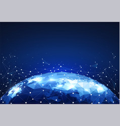 Global network connection world wide web Vector Image