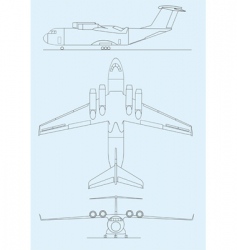 Convair b-36 peacemaker Royalty Free Vector Image