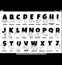 Animal alphabet Royalty Free Vector Image - VectorStock