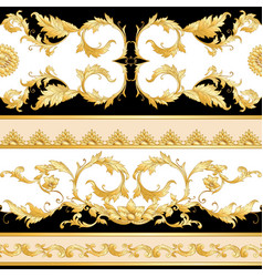 Seamless pattern in baroque rococo victorian Vector Image