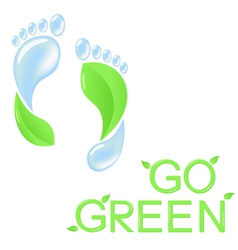 Footprint - human foot print Royalty Free Vector Image