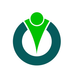 Community family care people logo Royalty Free Vector Image