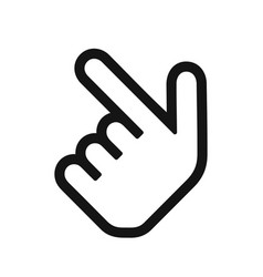 Pointing hand Royalty Free Vector Image - VectorStock