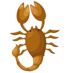Cartoon happy scorpion Royalty Free Vector Image