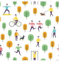 People talking seamless pattern background Vector Image