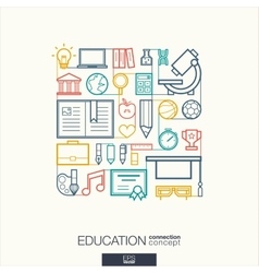 Yellow learn the color education set of primary Vector Image