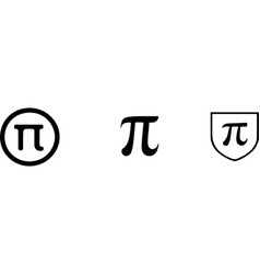 Pi symbol Royalty Free Vector Image - VectorStock