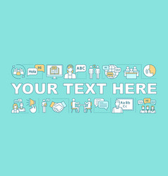English club poster design in a panorama banner Vector Image