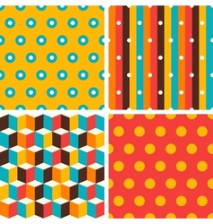 Retro Geometric Patterns Royalty Free Vector Image - VectorStock