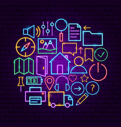 User neon sign Royalty Free Vector Image - VectorStock