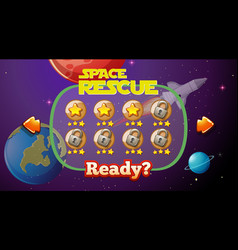 Space board game concept Royalty Free Vector Image