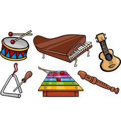 Flute musical instrument cartoon Royalty Free Vector Image