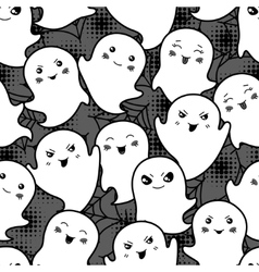 Kawaii cute halloween clipart set Royalty Free Vector Image